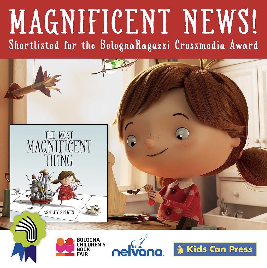 Ashley Spires The Most Magnificent Thing shortlisted for the ...