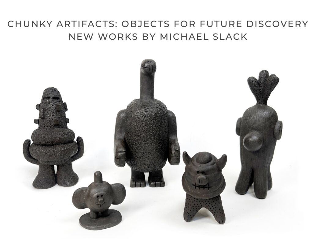 Michael Slack's Sculptures featured at The Compound Gallery - Painted Words