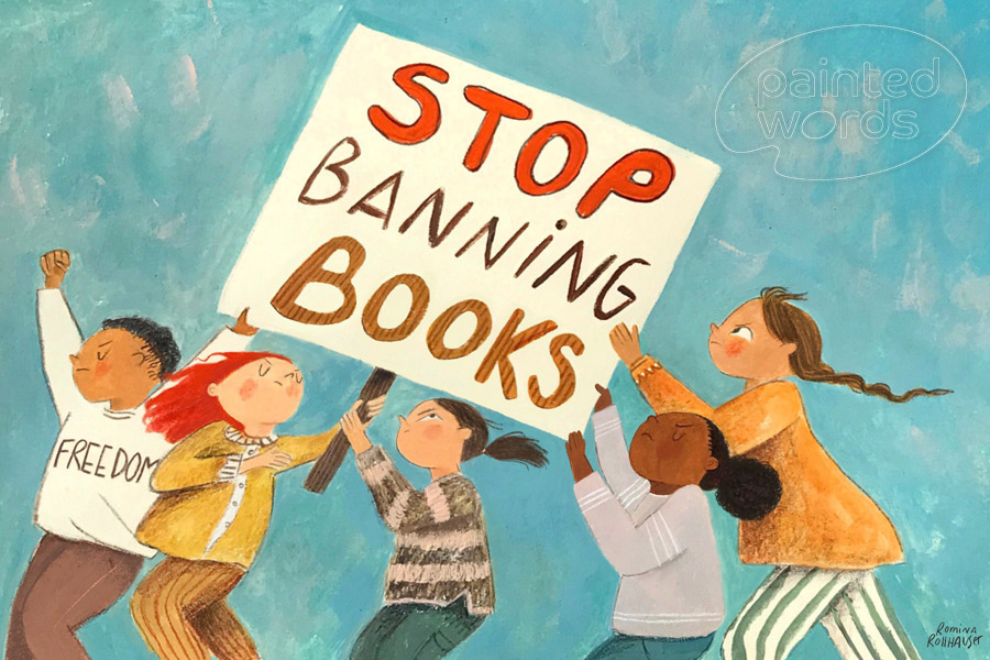 Painted Words Artists Stand Up Against Banned Books! - Painted Words